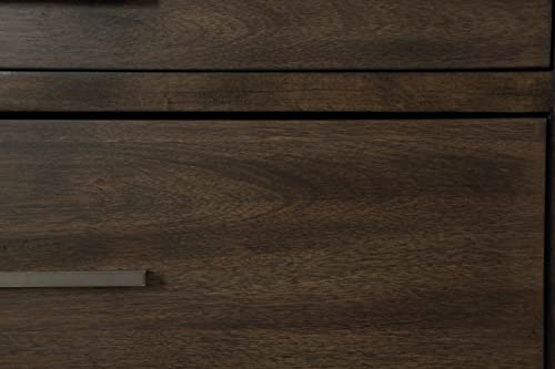 Signature Design by Ashley Wittland Mid-Century Modern 6 Drawer Dresser, Dark Brown