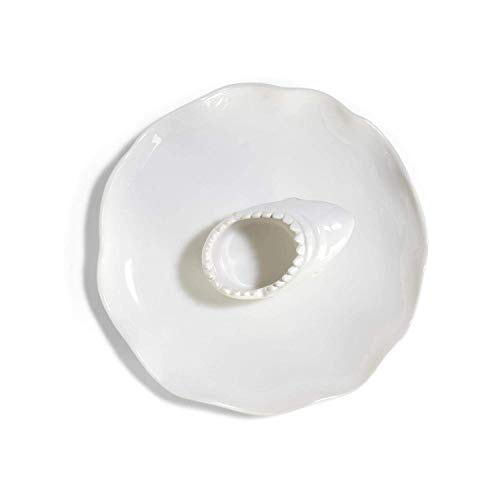 Two's Company Great White Chip and Dip Bowl