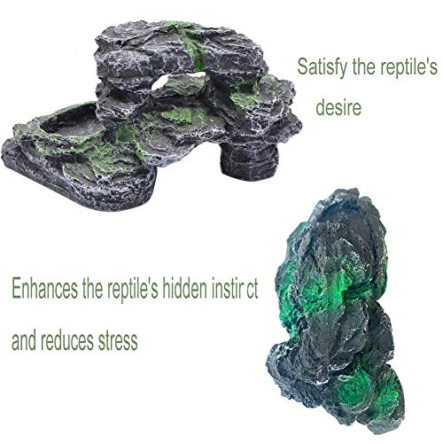 PINVNBY Turtles Dock for Aquarium Reptile Basking Platform for Turtles, Frogs, Newts (1 Pack)