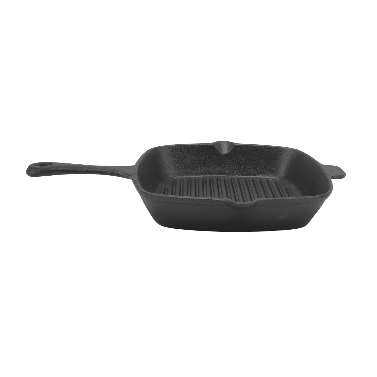 AURORAGRACE Cast Iron Large Capacity Grill Pan Skillets for Meat Fish Steak Vegetables Outdoor Fry Pan