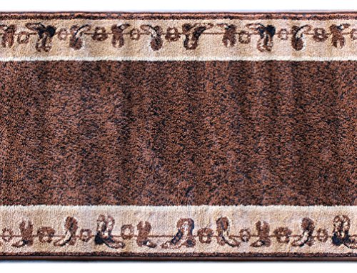 Cowboy Runner Area Rug Design L 375 (2 Feet 4 Inch X 10 Feet 9 Inch) Runner