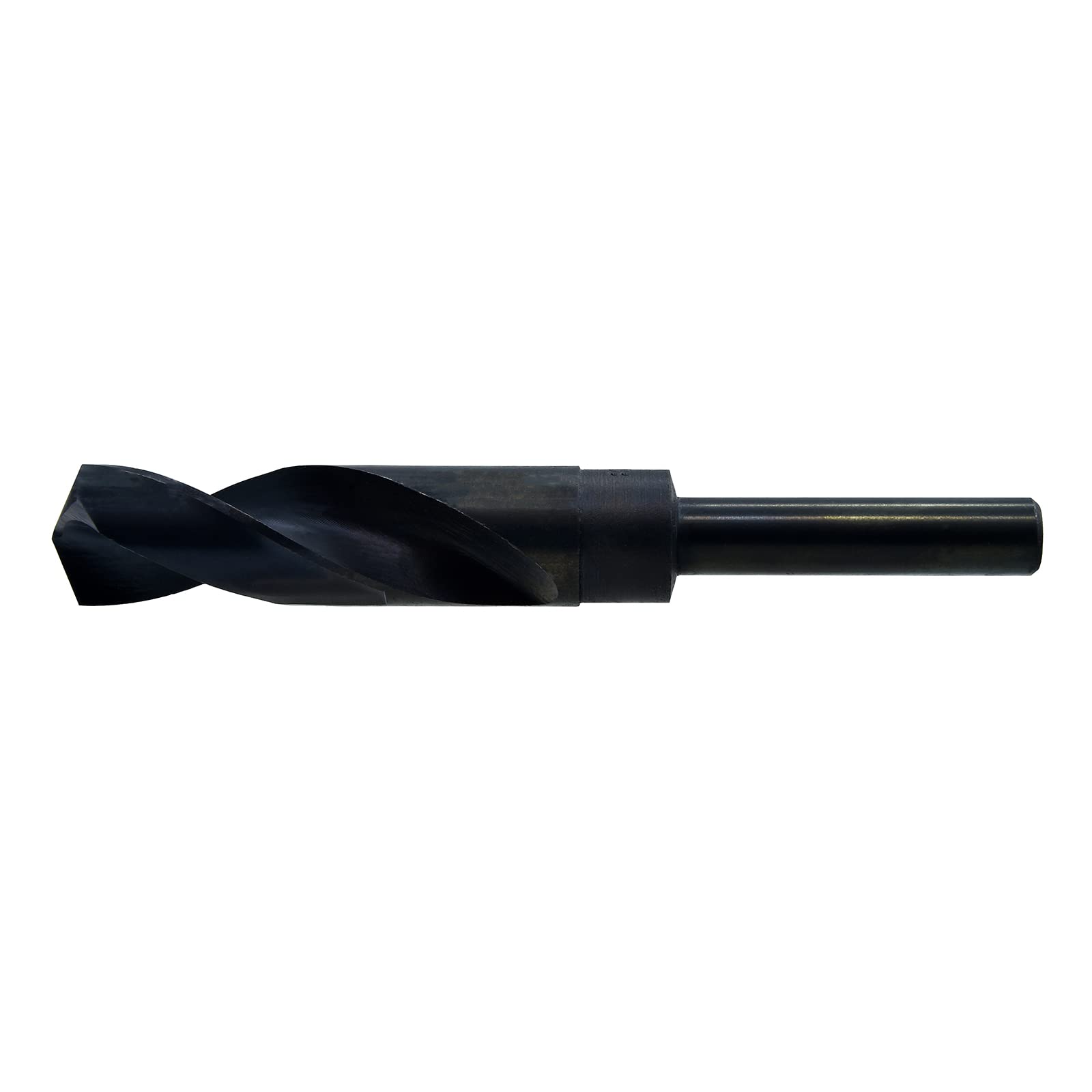 MAXTOOL 53/64" Silver and Deming Drill Bits HSS M2 S & D Drill Bits Prentice Twist Drills Black Oxide 1/2" Reduced Shank 6" OAL; SD02B00R053