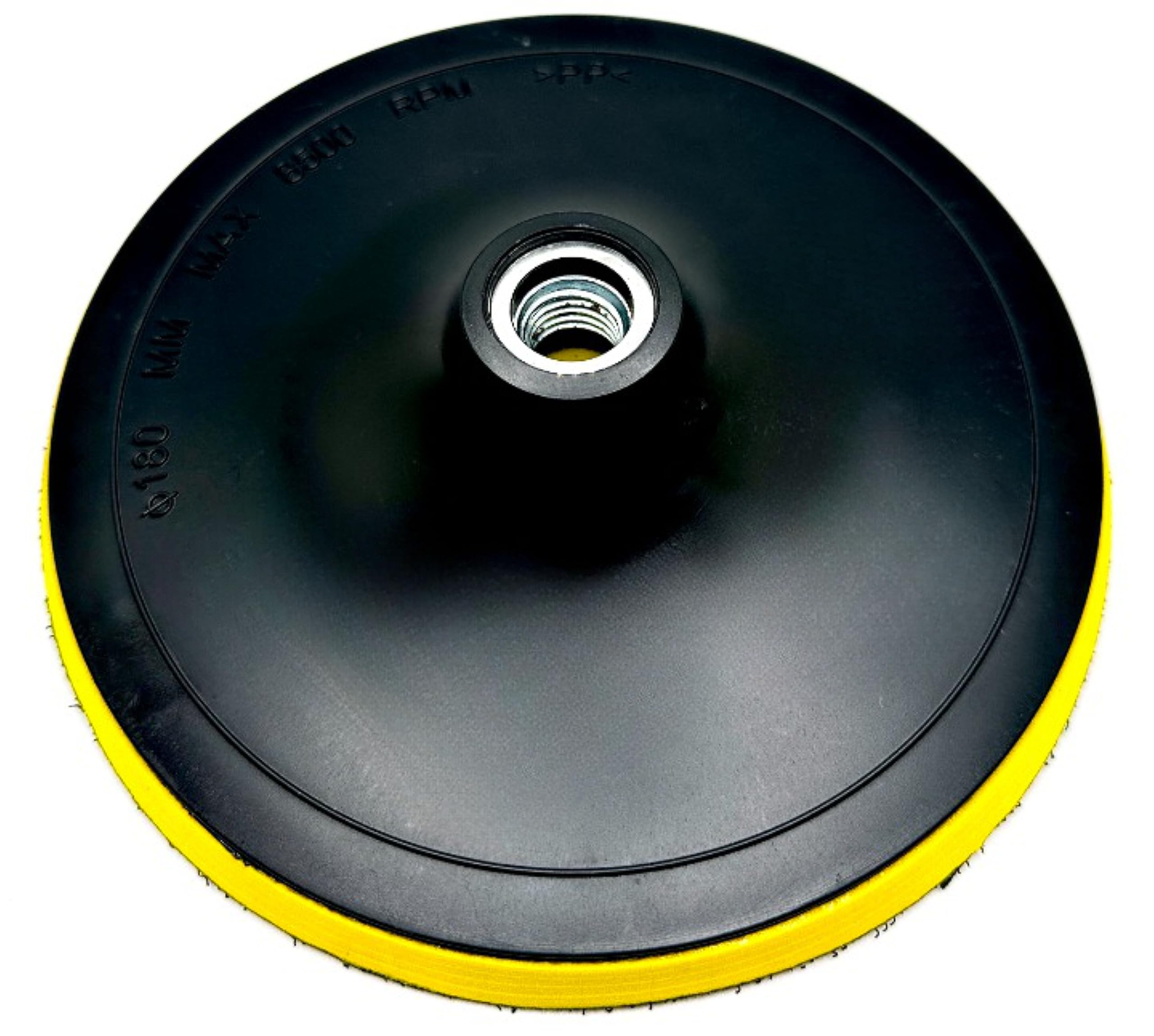 Pro-Graad 7" Hook and Loop Backing Plate for Sanding, Polishing Buffering Pads, Backer Pad with 5/8โ-11 (5/8 inch TPI), 7 inch Backup Pad for Angle Grinder Drill Polisher Buffer