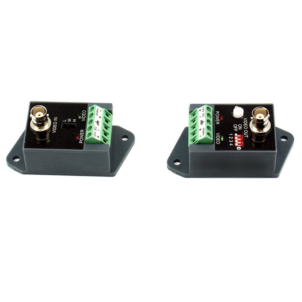 Merryshop Active Video balun UTP Video Transceiver with HD-CVI-TVI-AHD-CVBS Effective Distance 1800M