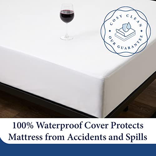 Cosy House Collection Luxury Mattress Protector - Blend of Rayon Derived from Bamboo - Baby Crib Essentials - Ultra Soft Comfort, Stays Cool & Quiet - Premium Fitted Sheet Style (Crib)