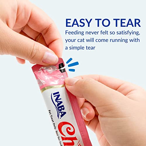 INABA Churu Tuna with Scallop Recipe Lickable Purée Natural Cat Treats 12 Tubes