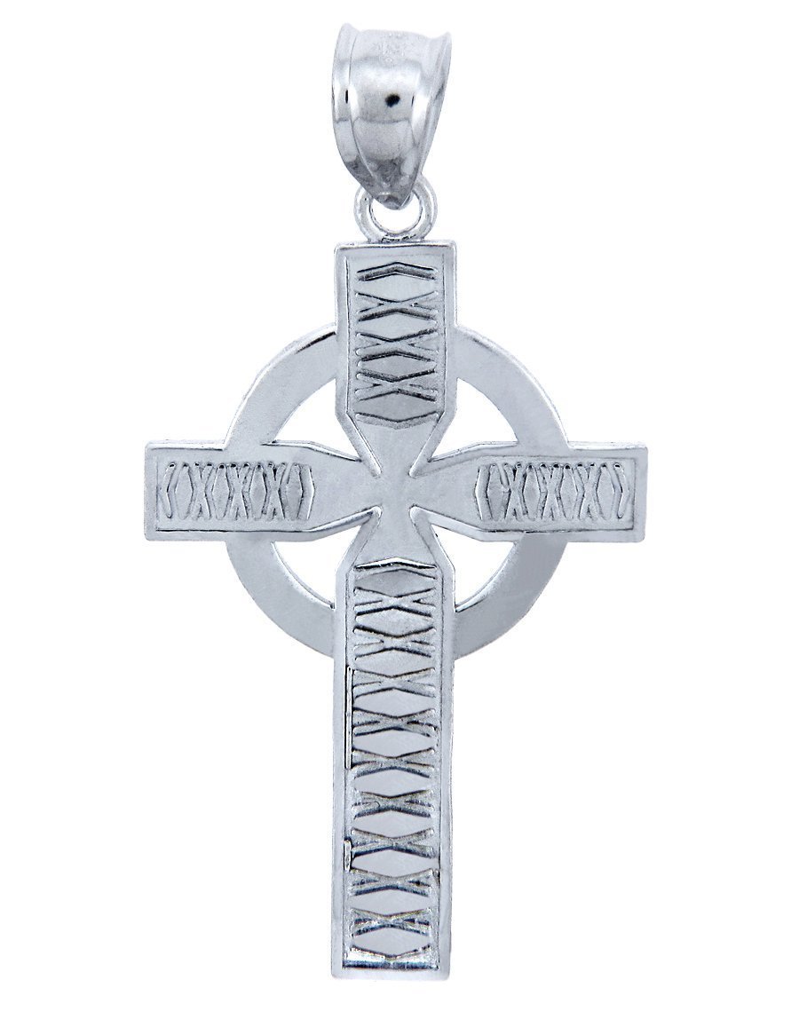925 Sterling Sterling Silver Irish Celtic Cross Pendant