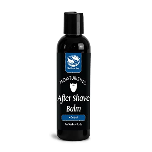 The Henna Guys 4 fl. Oz Aftershave Balm, Unscented, Excellent Aftershave Lotion, Soothes and Moisturizes After Shaving. Takes away Dryness