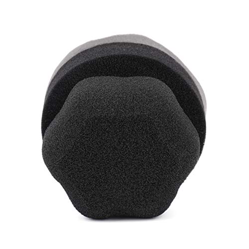Yesland Tire Dressing Applicator, 4 Pack Tire Shine Applicator Dressing Pad - Hex Grip Design Car Cleaning Supplies - Durable & Reusable Tire Foam for Tire Detailing