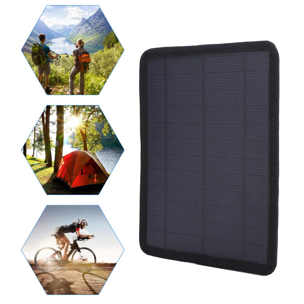 5.5W 6V Portable Monocrystalline Solar Power Charging Plate - Outdoor Solar Panel Charger for Efficient Solar Charging on The Go