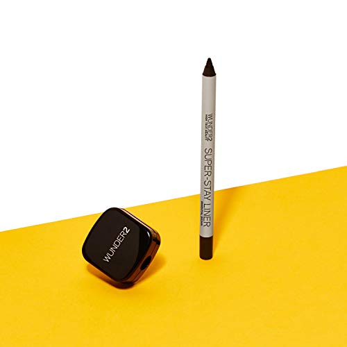 Wunder2 SUPER-STAY LINER Makeup Eyeliner Pencil Long Lasting Waterproof Eye Liner, Color Silver Metallic