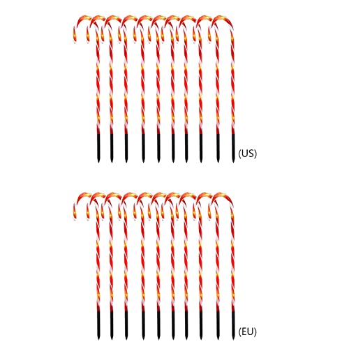 Christmas Candy Cane Lights,LED Christmas Candy Cane Lights, Fairy Landscape Lighting Outdoor Garden Pathway Yard Lawn Lamp, Home New Year Xmas Decoration