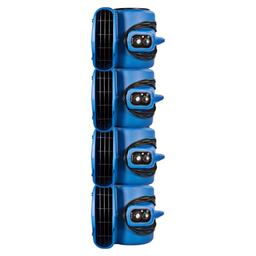 Comfort Zone CZBC121T 1/2HP High Velocity Air Mover, 3-Speeds, Timer, Adjustable Angles, Blue