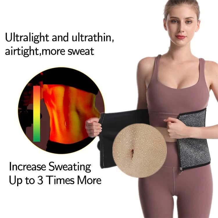 DDFS Workout Corset Sweat Waist Corset Trainer Wrap Seamless Sports Colombian Waist Trainer for Women Black 2XL