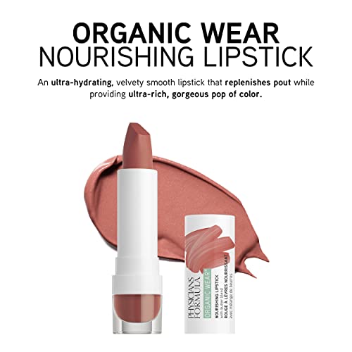 Physicians Formula Organic Wear All Natural Lipstick, Sugar Plum, Nourishing, Dermatologist Approved, Gluten Free