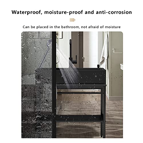 Commercial Kitchen Sink,Commercial Kitchen Prep Utility Sink, Stainless Steel Utility Sink,Stainless Steel Prep & Utility Sink for Restaurant, Kitchen, Outdoor 90*45*86cm/35.4*17.7*33.9in