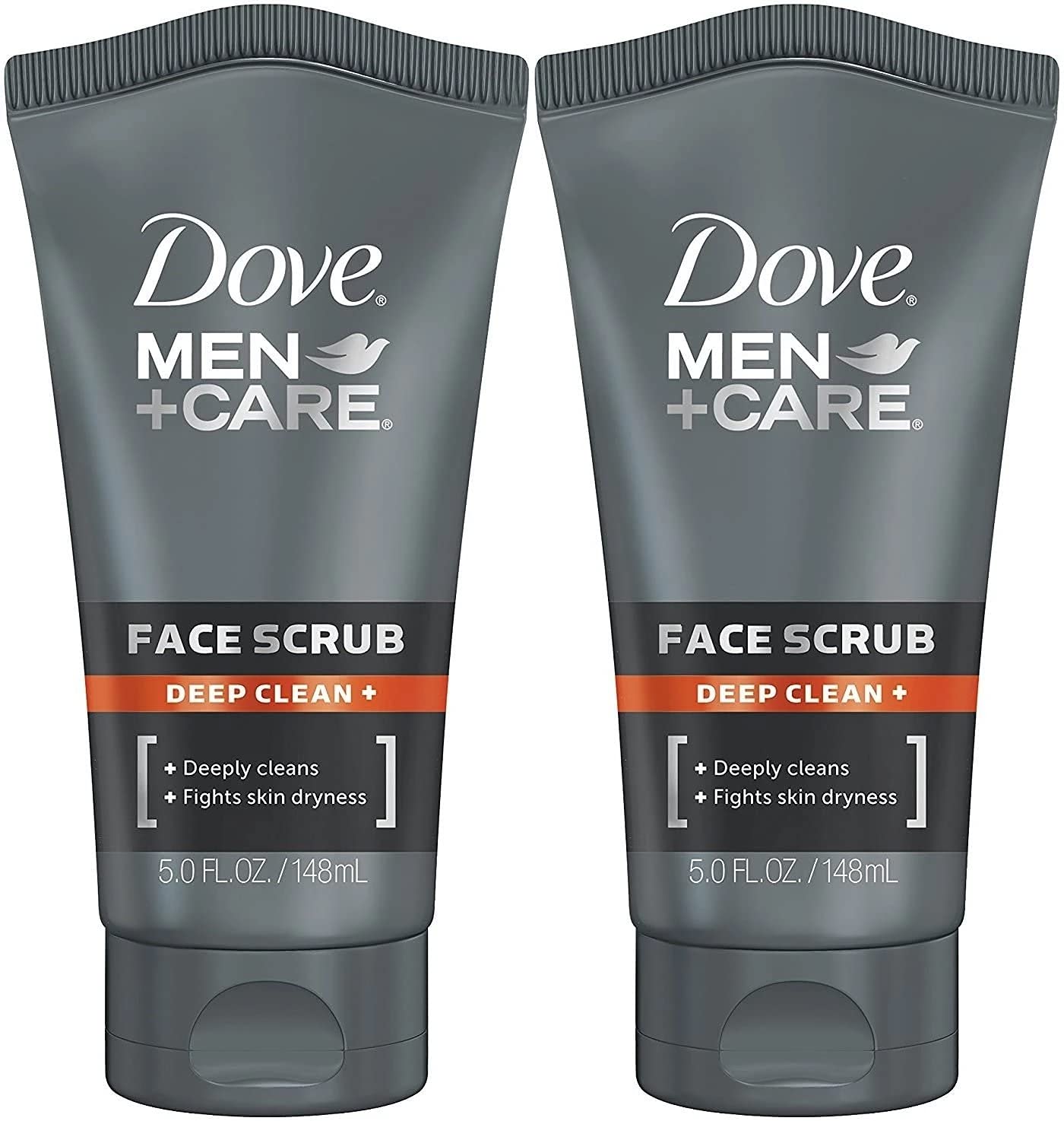 Dove Men+Care Face Scrub, Deep Clean Plus, 5 Ounce (Pack of 2)