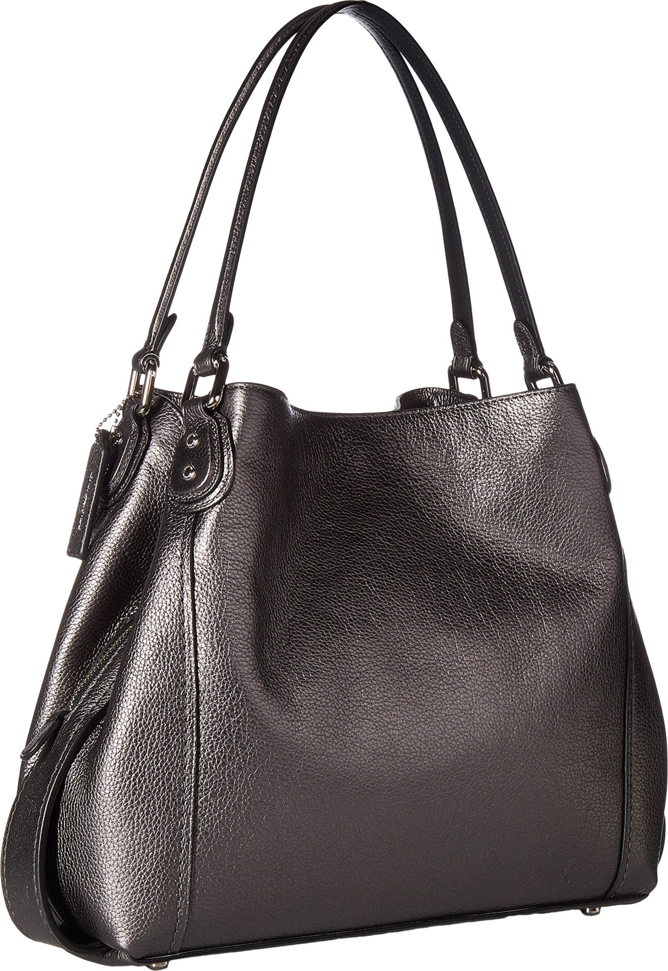 COACH Metallic Leather Edie 31 Sv/Metallic Graphite One Size