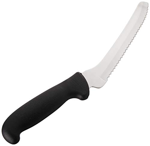 Mercer Culinary M18135BK Serrated Bread Knife, 8 Inch, Black