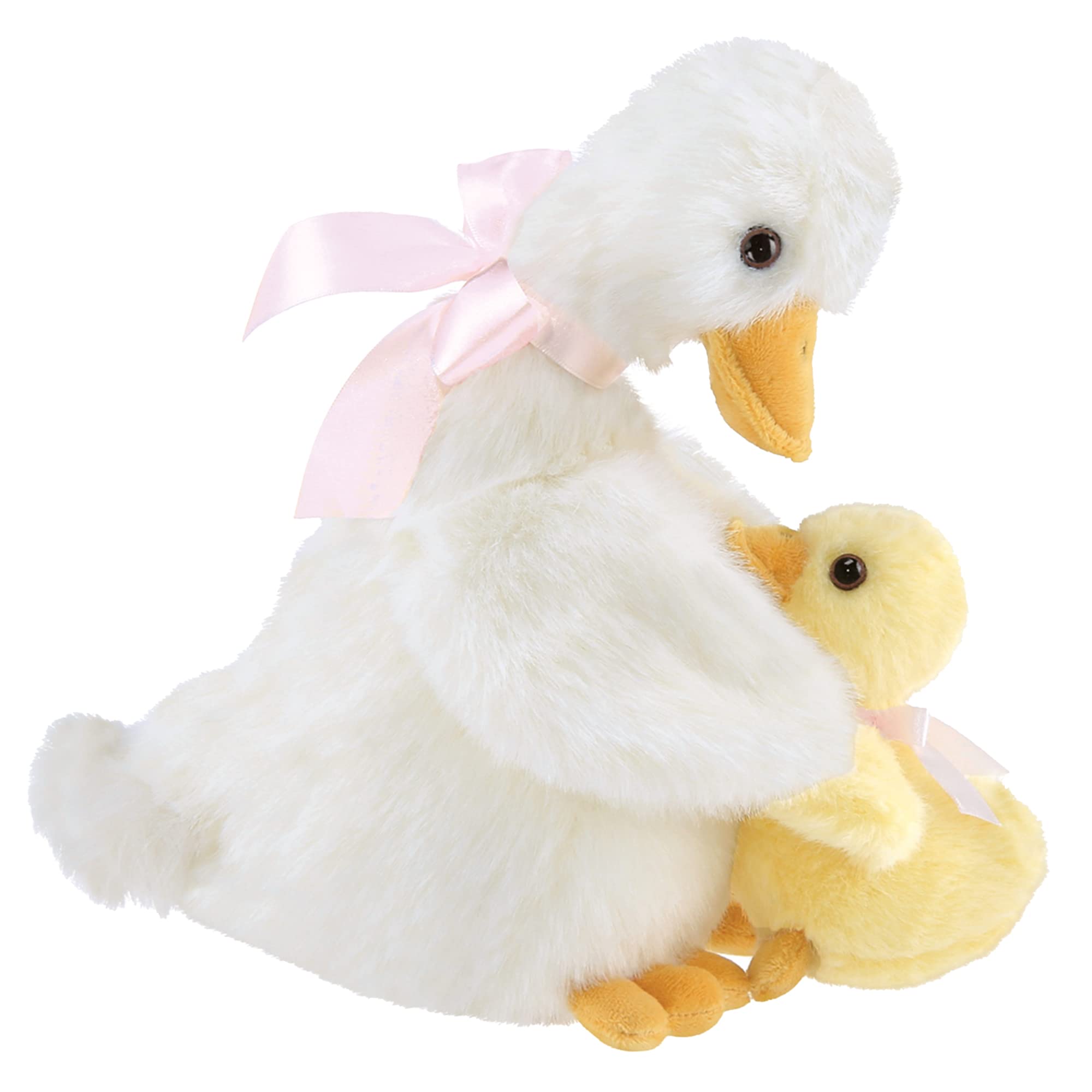 Bearington Downie & Duckie Plush Yellow Duck Stuffed Animal, Adorable, Soft and Cuddly, Great Gift for Kids of All Ages, Birthdays, Holidays, Easter and Special Occasions, 10.5 inches
