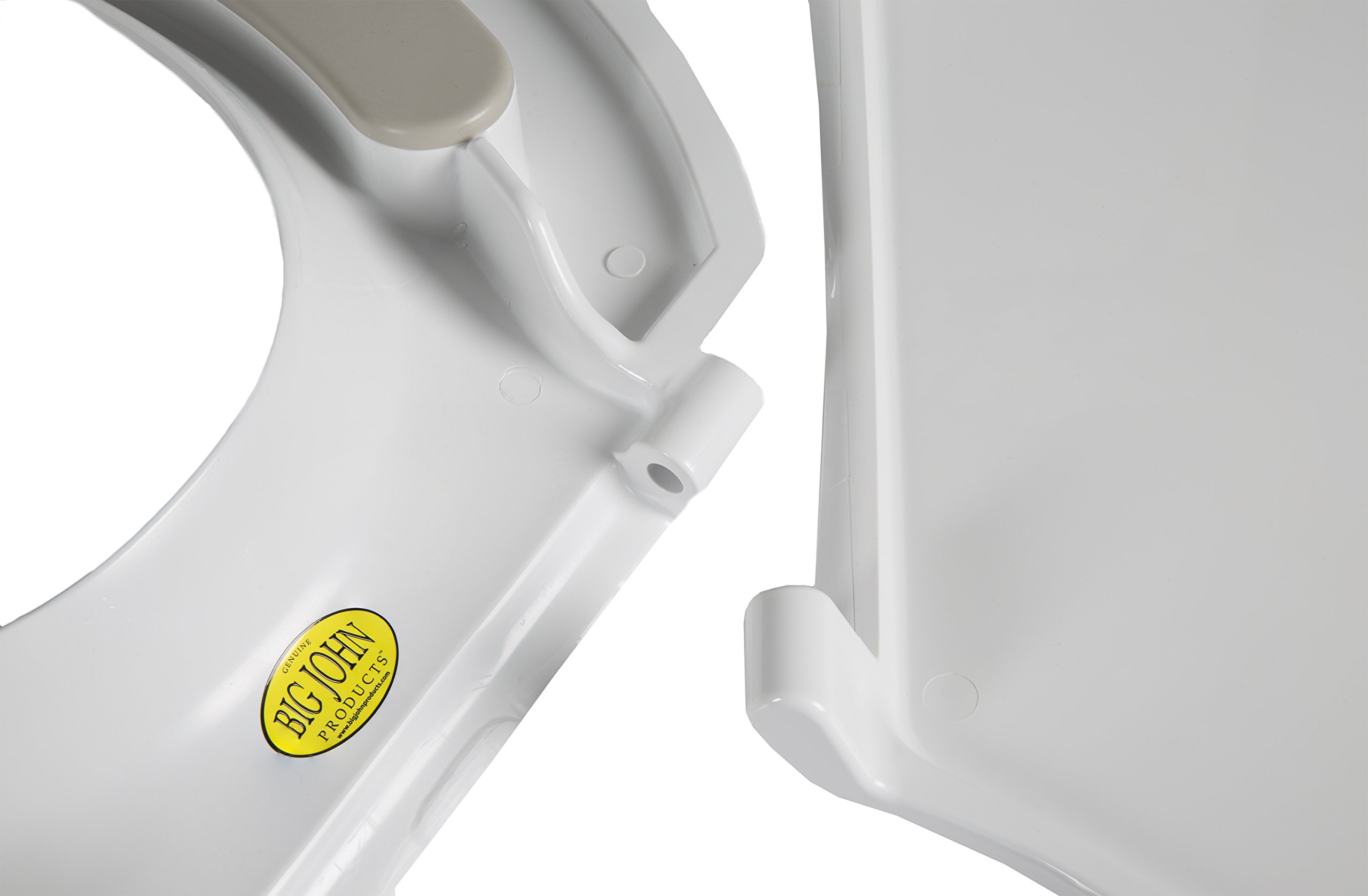 Big John Products 2445646-1W Closed Front with Cover Oversize Toilet Seat, White