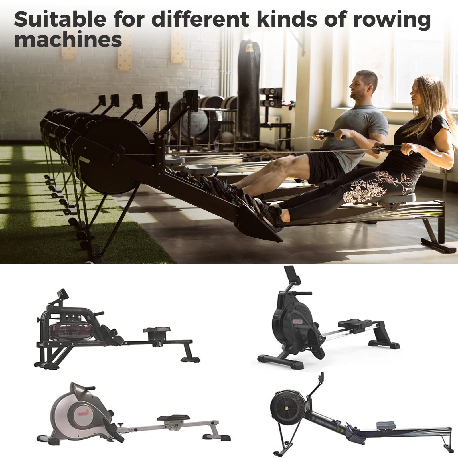 95'' x 24'' x 40'' Rowing Machine Protective Cover, Fitness Equipment Protective Cover, Oxford Fabric, Dustproof Waterproof Covers