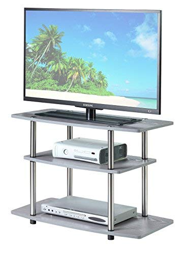 Convenience Concepts Designs2Go 3-Tier TV Stand, 31.5", Gray