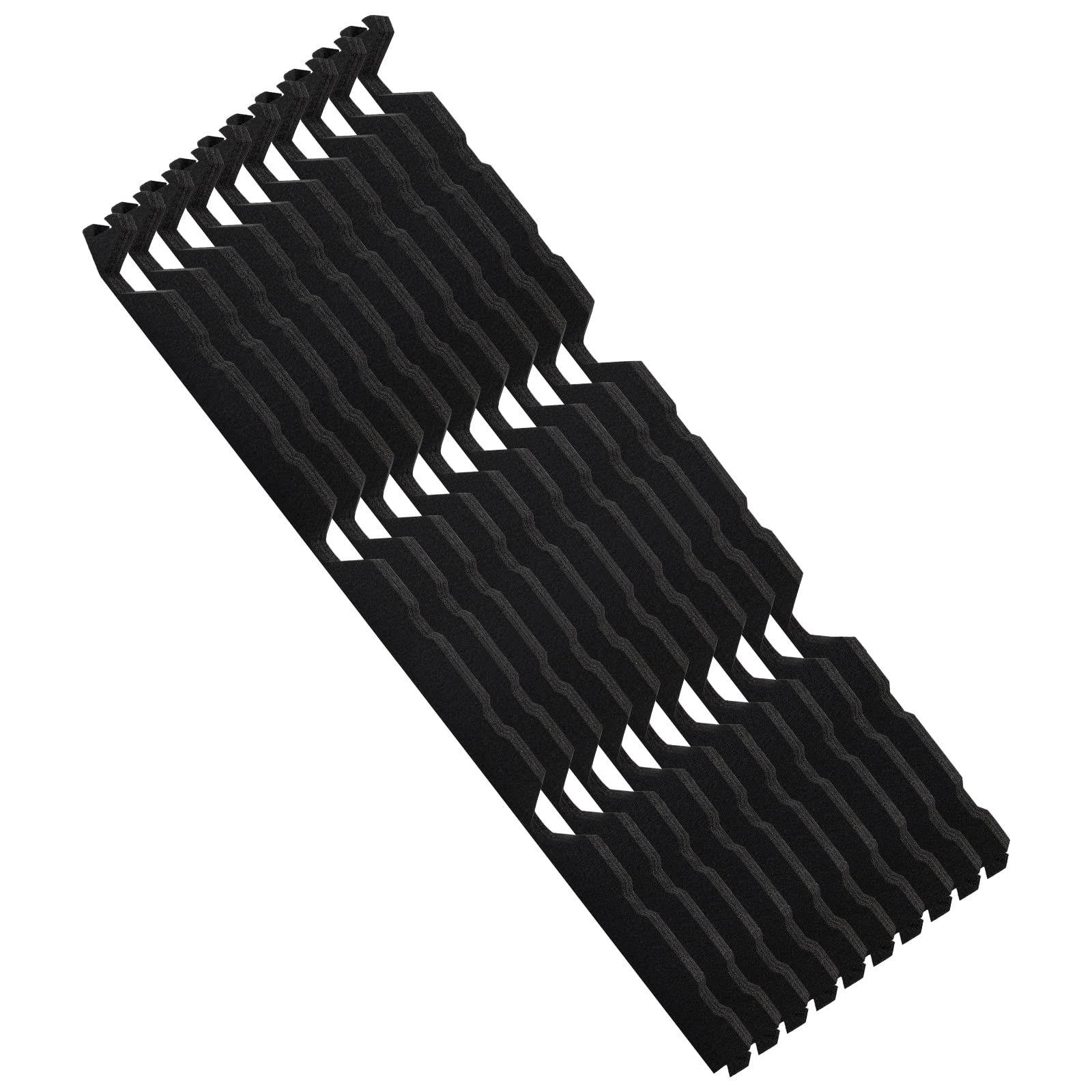 showingo 12 Inch Outside Classic Ribbed Profile Foam Closure Strip for Metal Roof Sheets 3' Long Outside R Panel Metal Roof Foam Roof Closure Strip, Noise Reduction, and Resistance to Cold 30 PCS