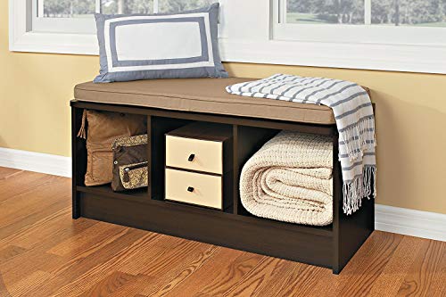 ClosetMaid 1570 Cubeicals 3-Cube Storage Bench, Espresso