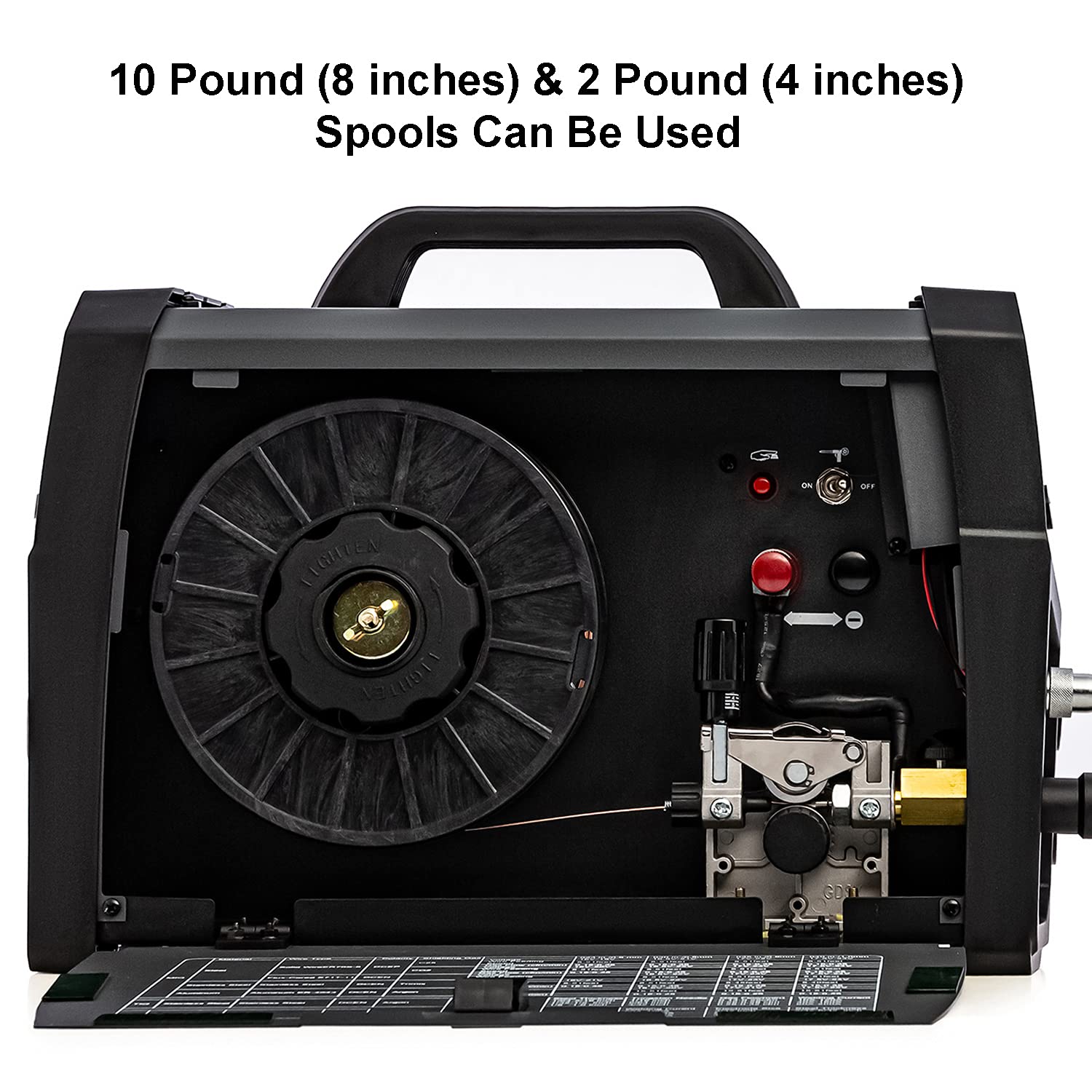 AmicoPower MIG-160, 160 Amp MIG TIG Stick Arc DC Welder, 3-in-1 Multifunction, Spool Gun Weld Aluminum: SPG15180