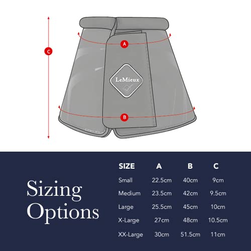 LeMieux ProShell Overreach Horse Boots - Over Reach or Bell Boots for Horses - Protective Gear and Training Equipment - Equine Boots, Wraps & Accessories (Navy - Medium)