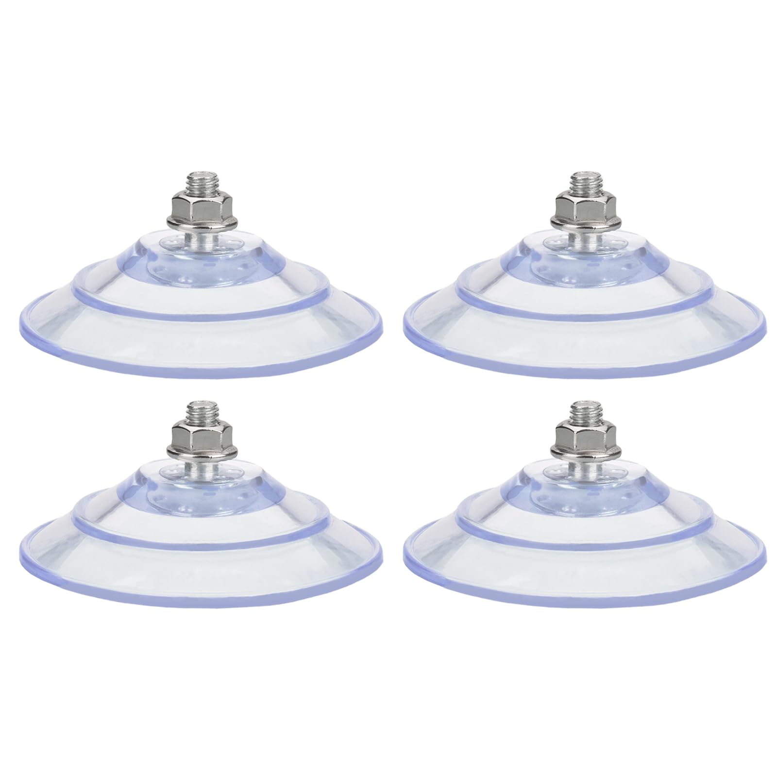 Art Related Screw Suction Cup 4PCS 85mm/3.4 "PVC Suction Cup with Screw, 4-Piece Transparent Suction Cup, with Stainless Steel M8 Screw nut, Super Strong Glass Suction Cup Bracket