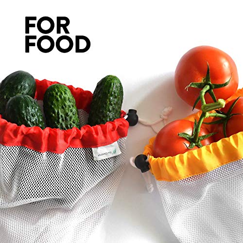 Mesh Laundry Bag for Delicates- 3 Pack 12βx10β Mesh Bag - Reusable Produce Bags - Small Nylon Mesh Laundry Bag for Vegetables, Garments, Grocery - Wash Organizer Bag for Washing Machine