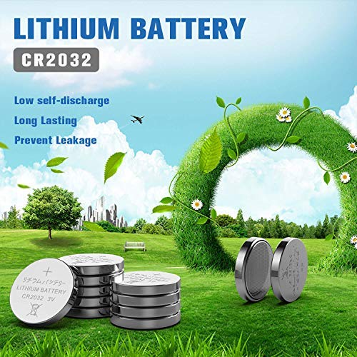 GutAlkaLi CR2032 Lithium 3V Battery, Electronic Coin Cell Button for Toys Calculators Watches (40 Pcs)