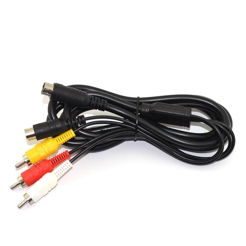 Cinpel Nickel Plating Plug S-Video AV Cable for SEGA Saturn