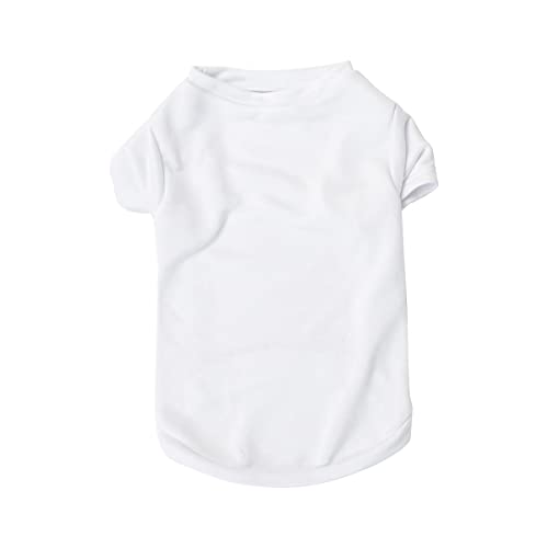 Craft Express Sublimation Blank Pet T-Shirt - Medium, Large, and Extra Large Size Shirts for Pets Ready to be Personalized - Set of 2 (Medium)