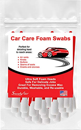 Swab-its® 24-Piece Package of Auto Detailing Car Care Foam Swabs: 87-7904 Made in The USA
