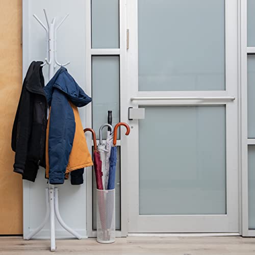Mind Reader UMBHWIRE-WHT Mini Umbrella Stand Rack Holder, White