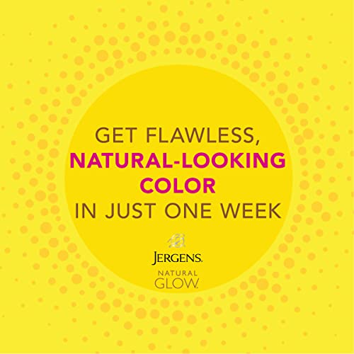 Jergens Natural Glow In-shower Lotion, for Fair to Medium Skin Tone, Wet Skin, Sunless Tanner Locks in Hydration for Gradual, Flawless Color, 7.5 Ounce