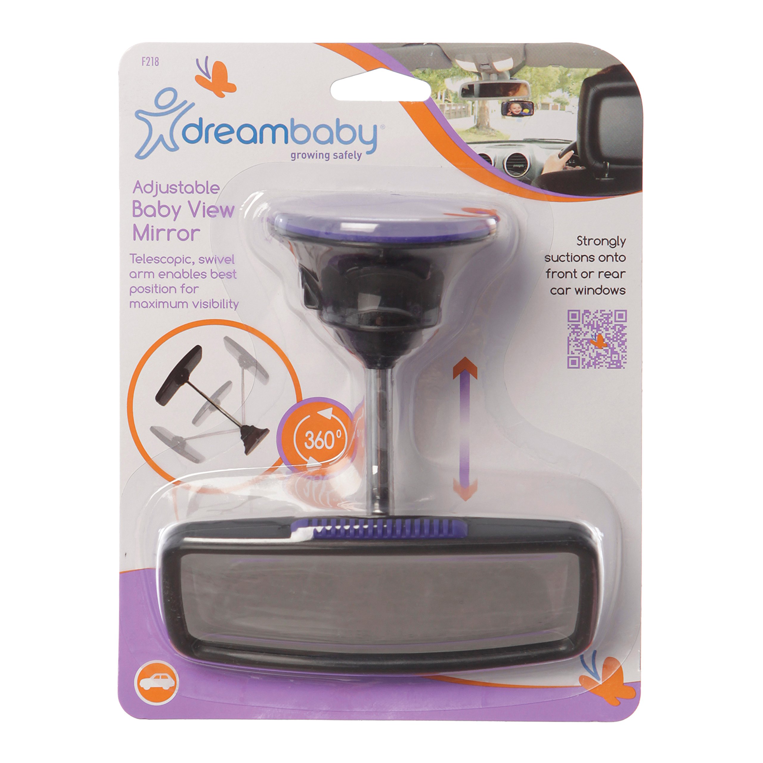 Dreambaby Deluxe Baby View Mirror (1 Pack)