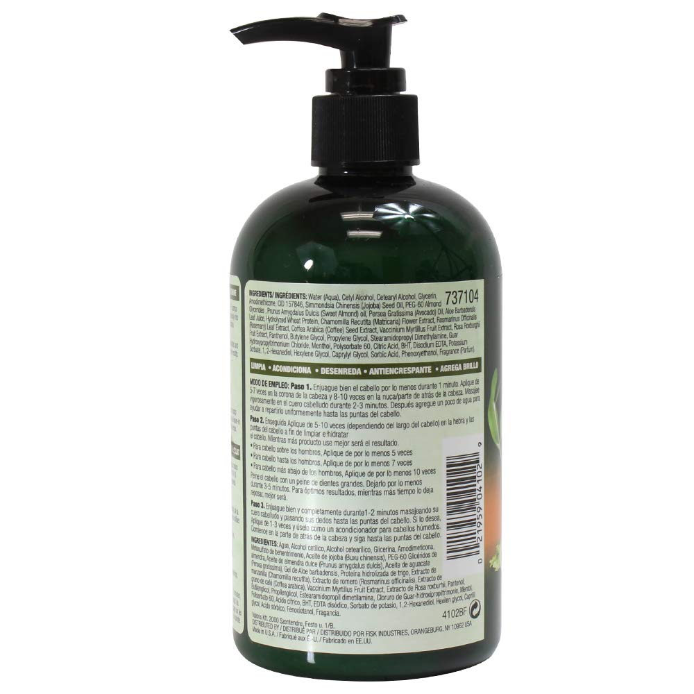 Hair One Hair Cleanser and Conditioner with Jojoba for Color-Treated Hair 12 ounce (3-Pack)