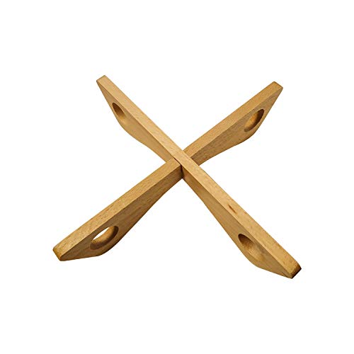 ZhenSanHuan Wood Trivet Reversible Pot Holder Detachable