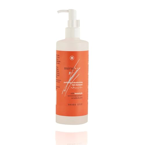 Hair Shampoo for Women & Men | Sulfate Free Shampoo with Japanese Persimmon Formula Eliminates Hair Odor & Hydrates Dry Hair | 13.5 oz