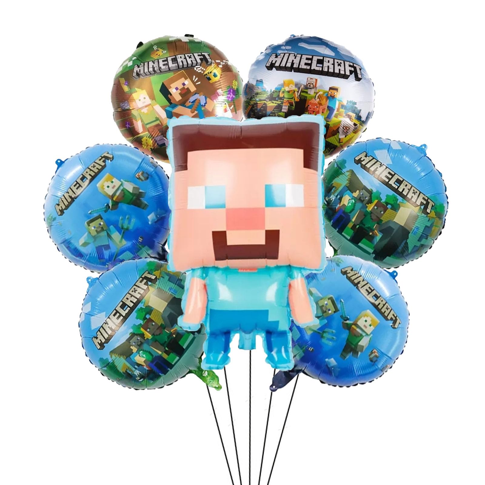 7 foil balloons, birthday party decorations for boys and girls