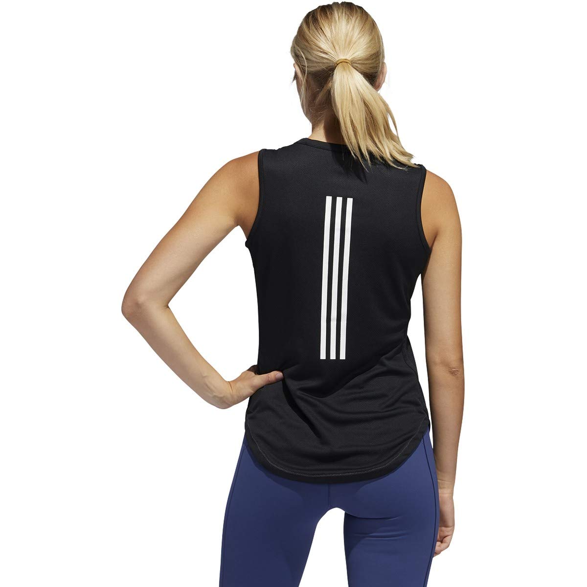 adidas Women's Training 3-Stripes Tank HEAT.RDY Black Medium