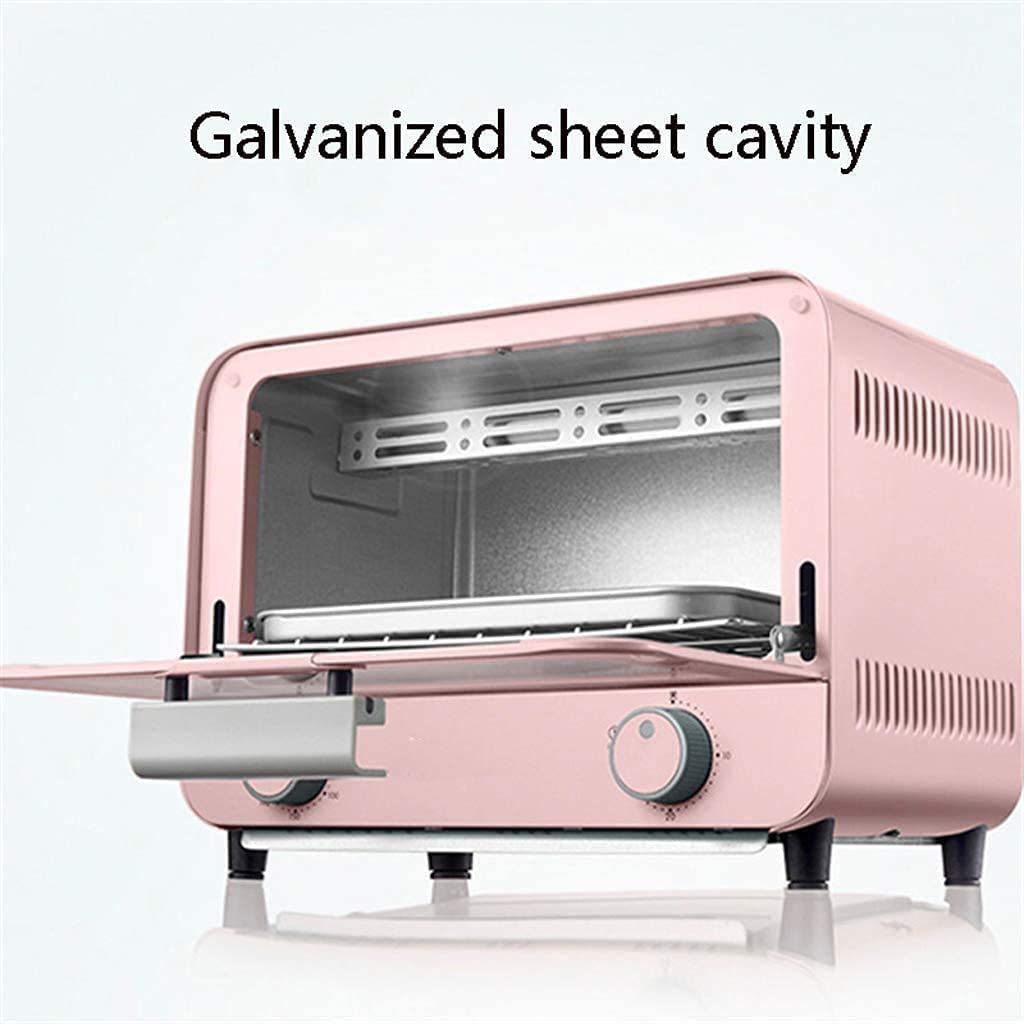 9L Mini Oven,Adjustable Temperature 60-230 ℃ and 30 Minutes Timer Multifunctional Home Baking Oven Baking Cake Convection Countertop Toaster Oven (Blue)