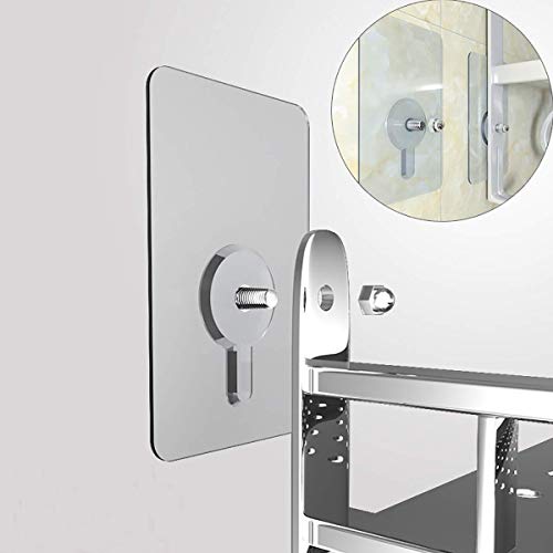 Vilihkc 10 pcs PVC Adhesive Nails Wall Poster Non-Trace Stick Wall Hook Durable Practical Transparent Strong Adhesive Screw Wall Nail