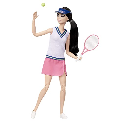 Barbie Doll & Accessories, Career Tennis Player Doll with Racket and Ball 22 Inch
