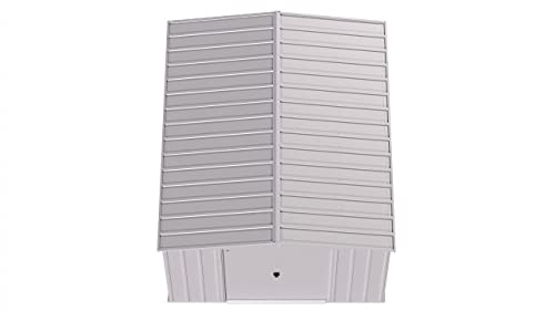 Arrow Classic Steel Storage Shed, 10x14, Flute Grey
