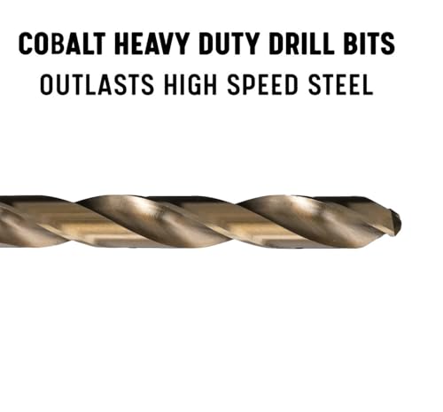 Drill America 26 Piece m35 Cobalt Drill Bit Set (Sizes A - Z), DWDCO Series